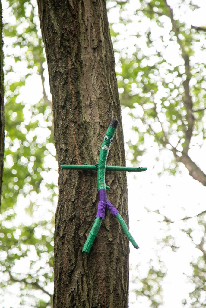 Linear Park Woods Stickman creations enchant children and families ...