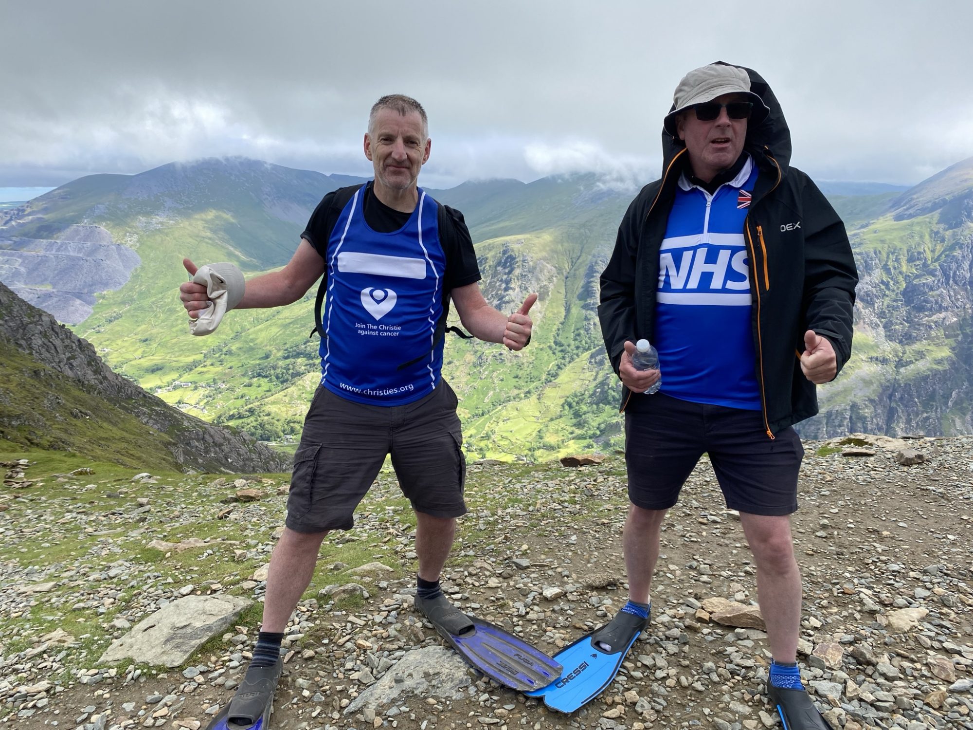 World's only extreme flipper walker completes hike up Mount Snowdon for ...