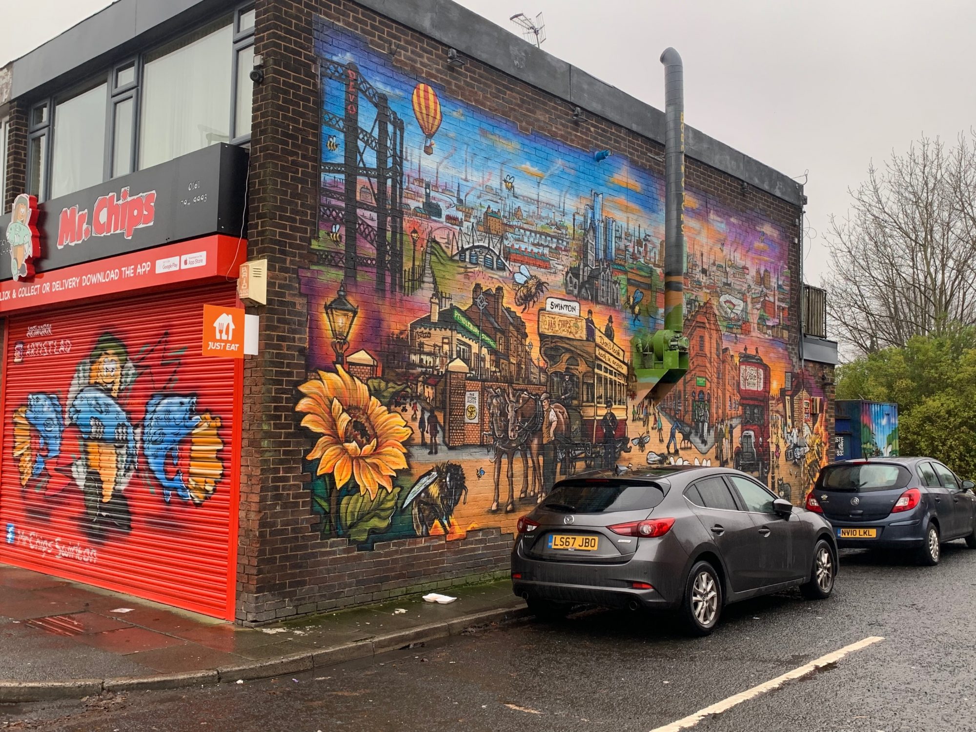 The Mancunian mural putting Swinton, and Mr Chips takeaway on the map ...