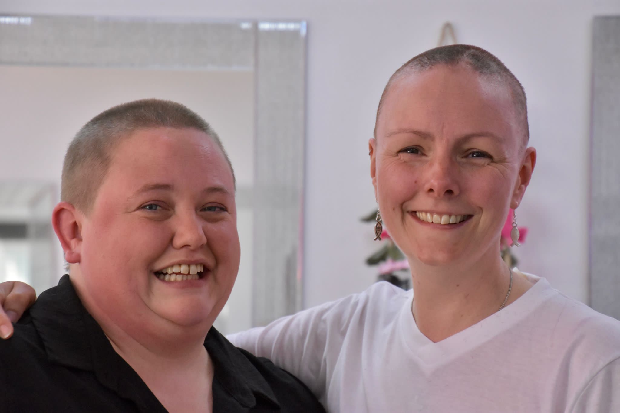 Salford 'besties’ shave heads for charity after cancer diagnosis