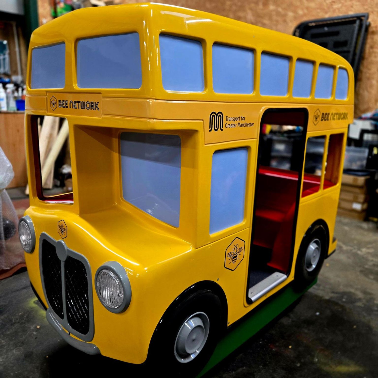 Children's soft play centre in Swinton launches Bee Network branded bus ...