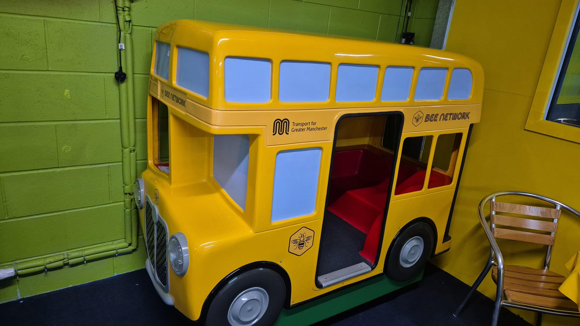 Children's soft play centre in Swinton launches Bee Network branded bus ...