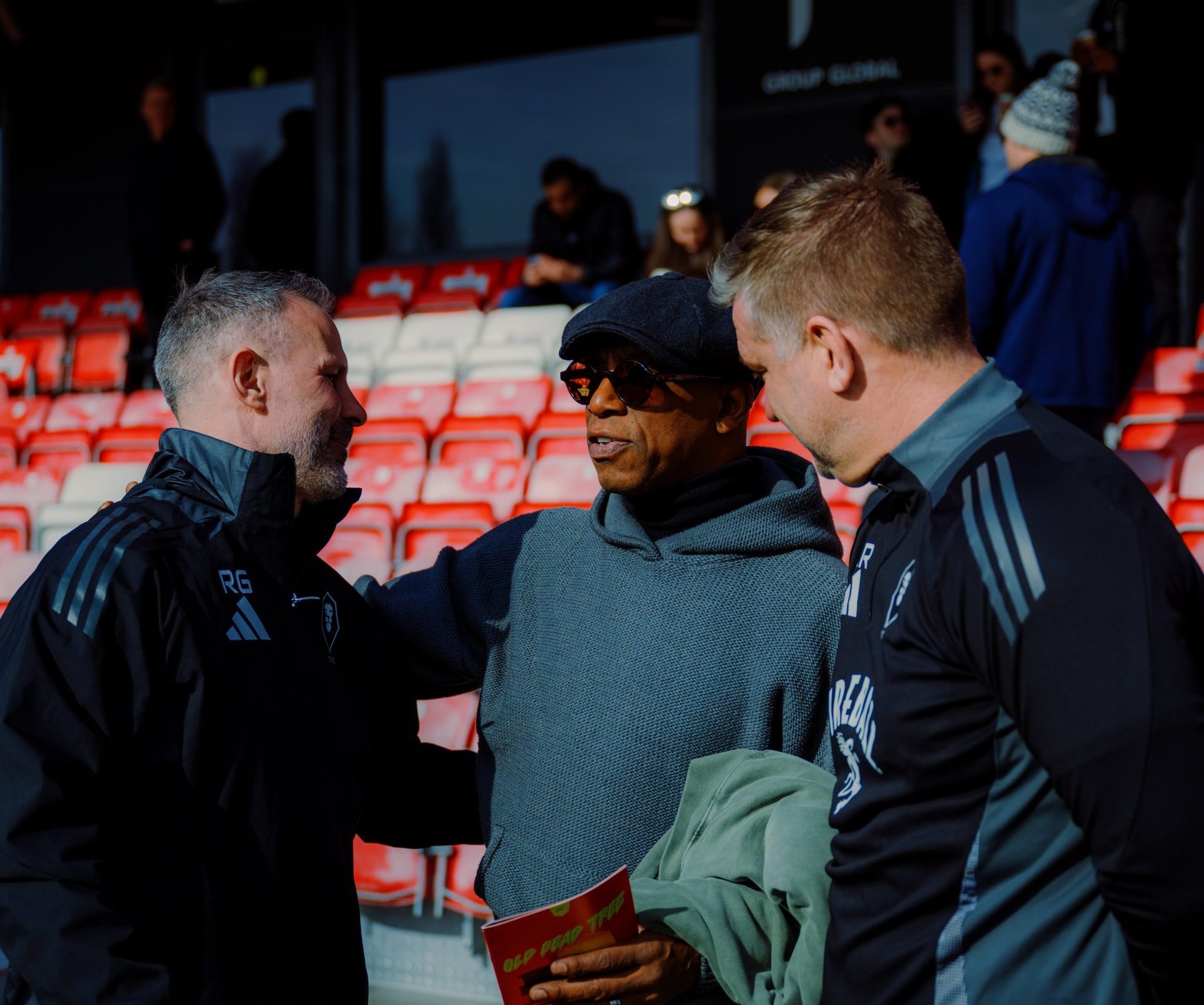 Former England and Premier League legend Ian Wright visited Salford City