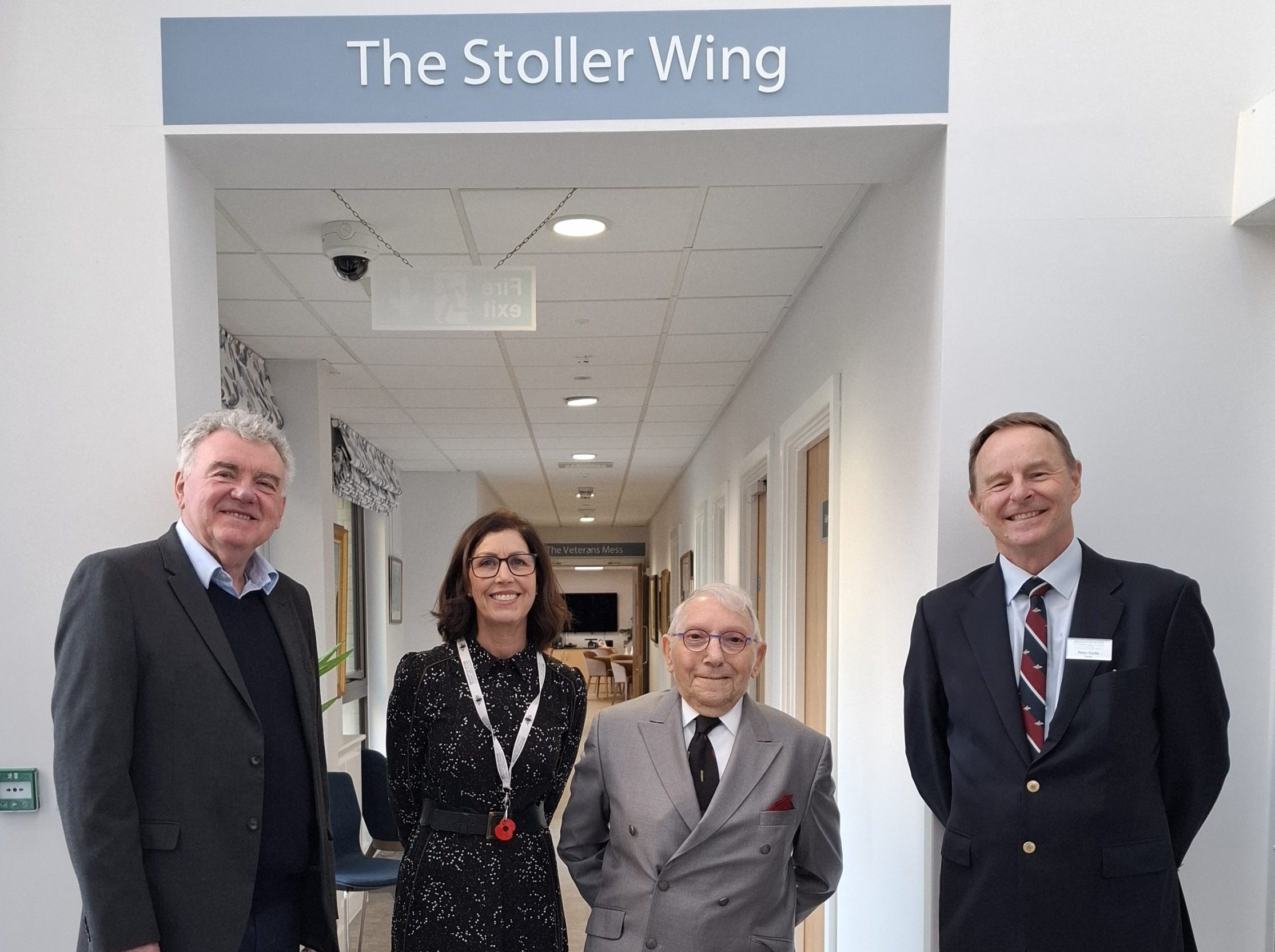Sir Norman Stoller hails 'amazing' facilities at veteran care home