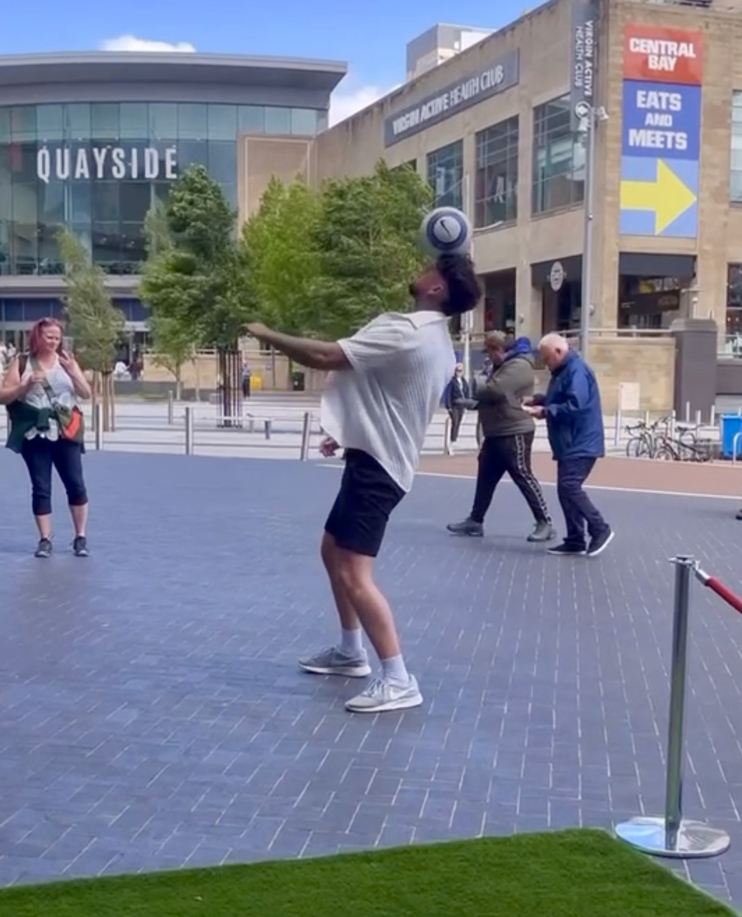 Freestyle star performs at the Olivier Award-winning 'Dear England ...