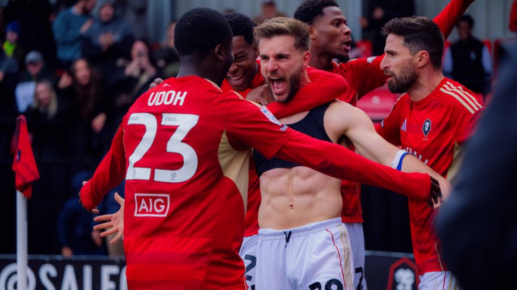 Garbutt wins it late as Salford City complete dramatic comeback against ...